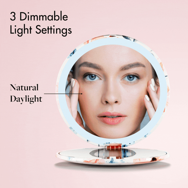 MINI TAYLOR LED Lighted Compact Mirror for Flawless Makeup | Fancii ...