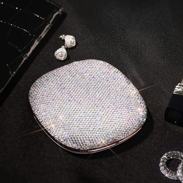 Mila 2 Luxe LED Lighted Compact Mirror with Crystals, 1x/10x | Fancii ...