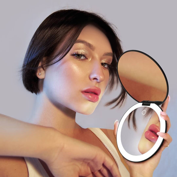 TAYLOR Compact Mirror with LED Lights | Fancii & Co.