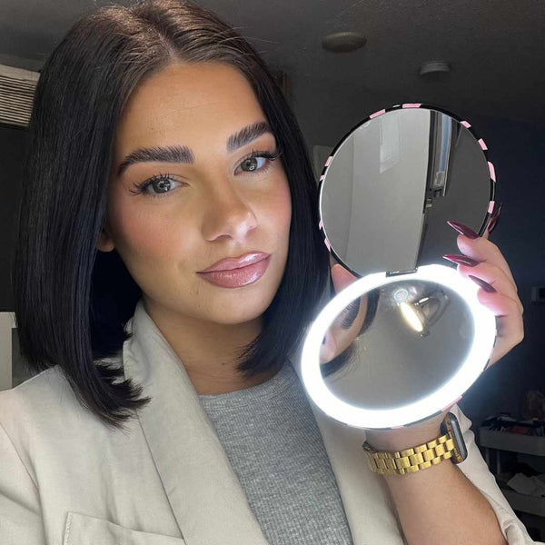 TAYLOR | Compact Mirror with LED Lights | Fancii & Co.